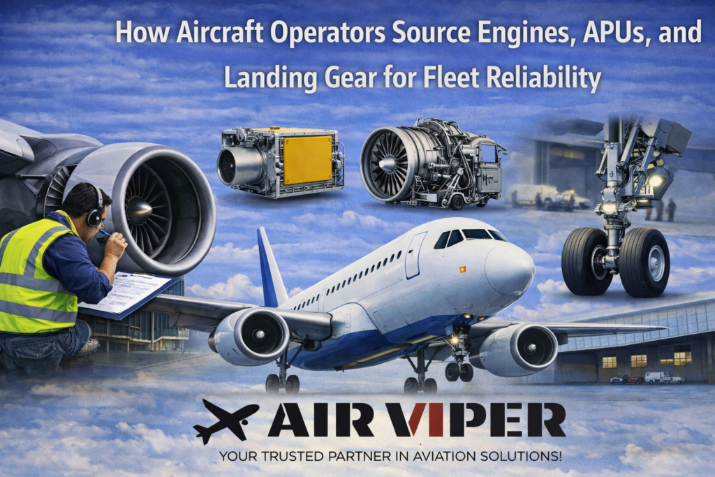 How Aircraft Operators Source Engines, APUs, and Landing Gear for Fleet ...