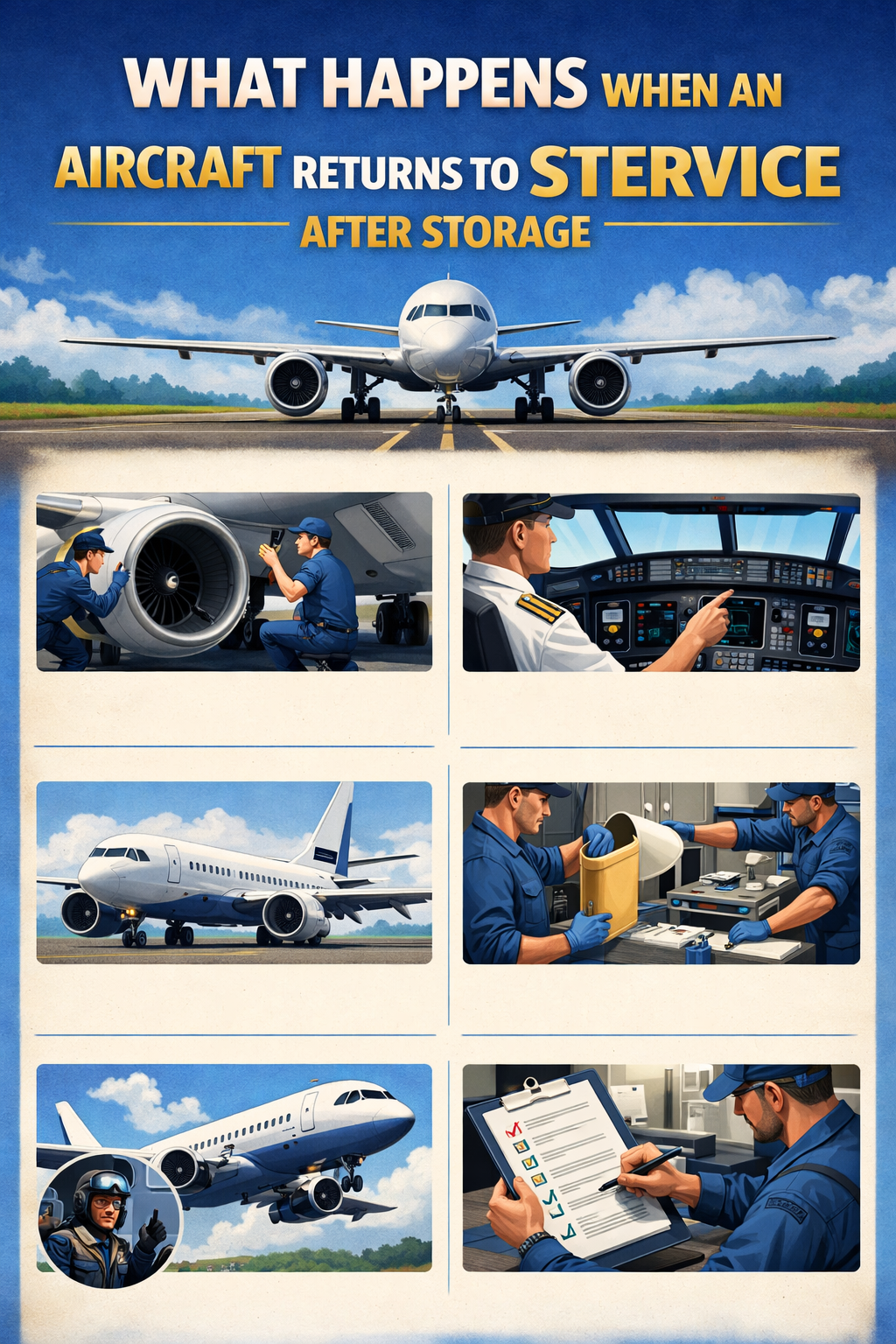 What Happens When an Aircraft Returns to Service After Storage – Airviper